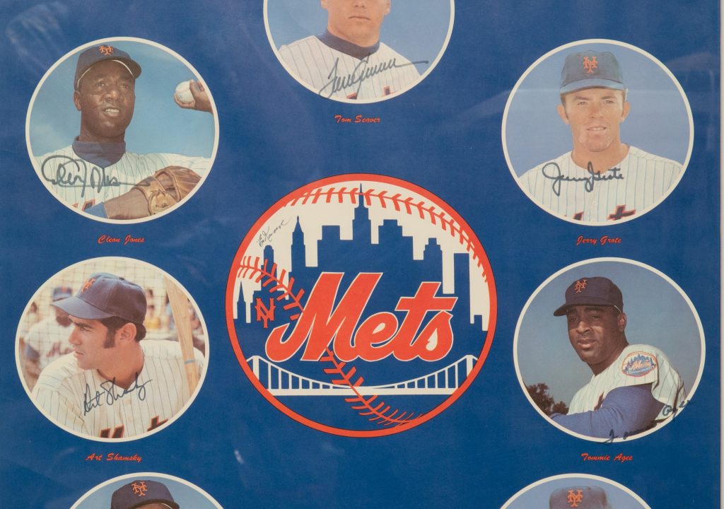1969 Mets Autographed Poster - Mets History