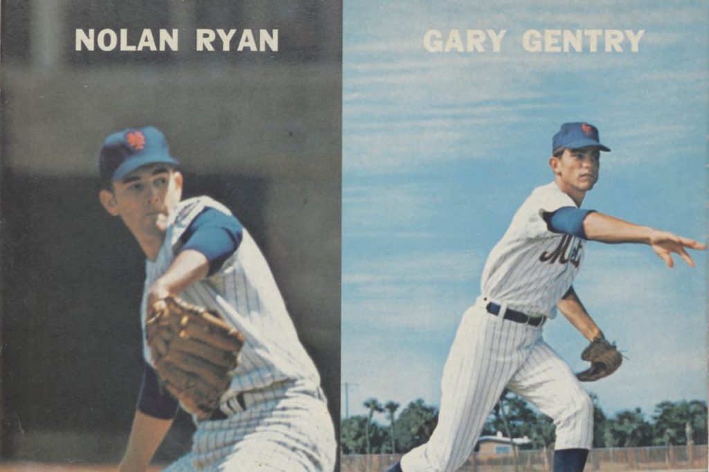 1969 Yearbook Page Featuring Ryan and Gentry - Mets History