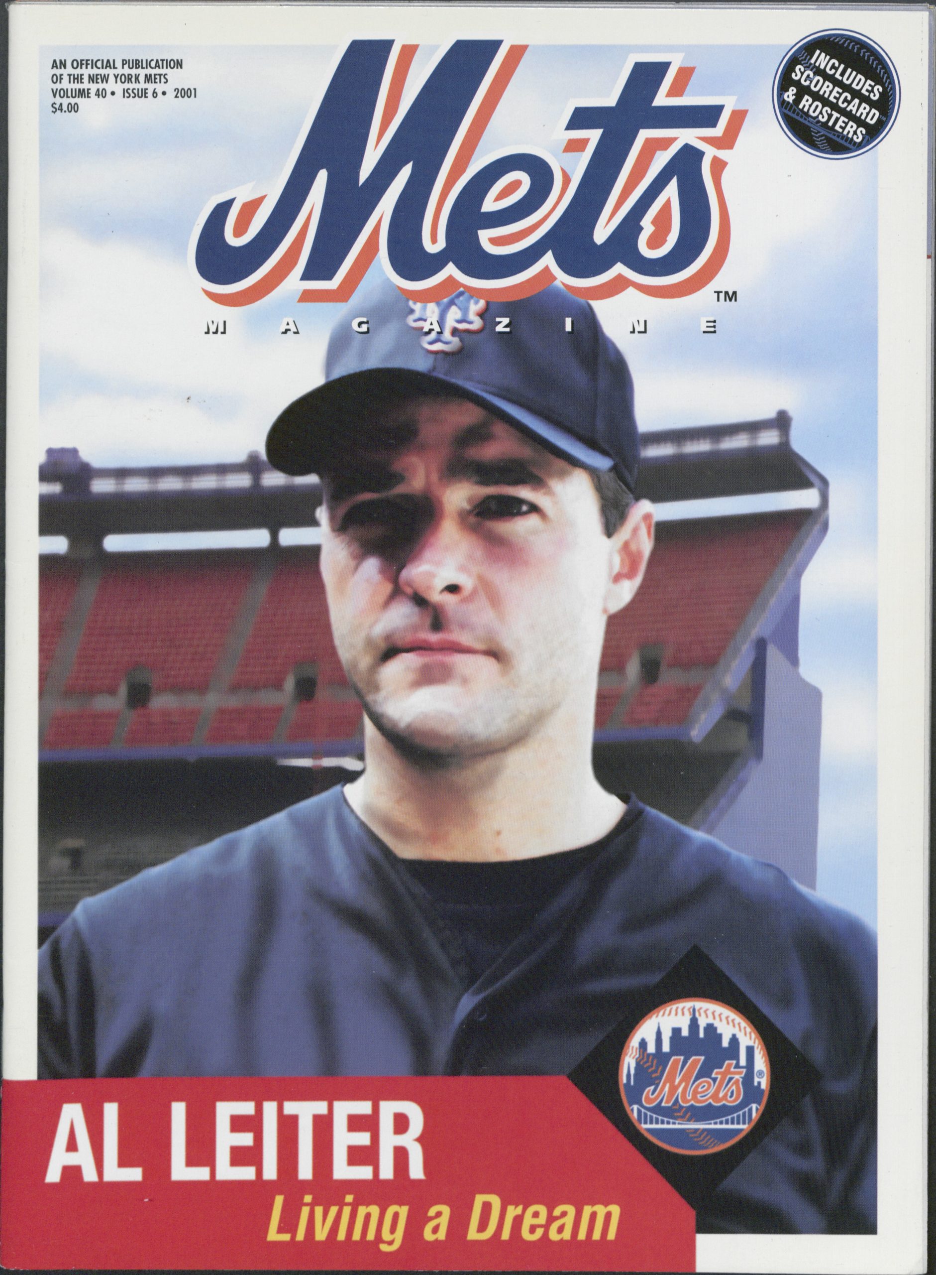 Al Leiter on Cover of the 2001 Mets Annual