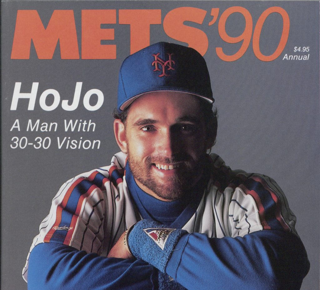 Howard Johnson on Cover of the 1990 Mets Annual